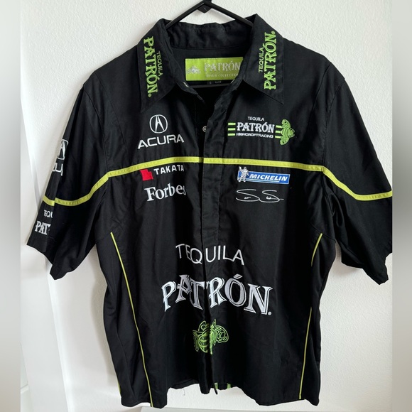 Tequila Patron | Shirts | Tequila Patron Pit Crew Embroidered Shirt ...